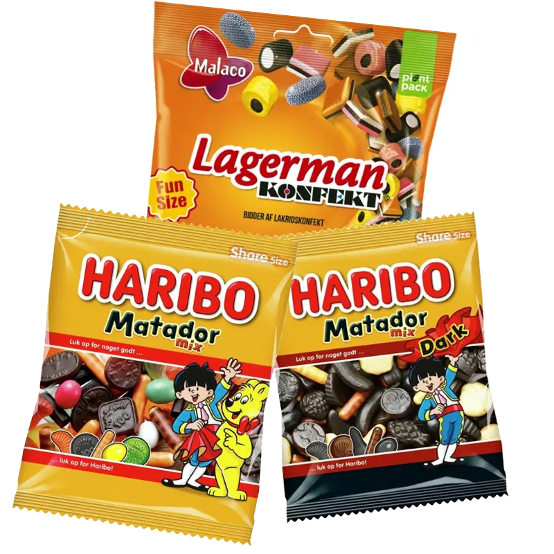 Dansk slik, lakrids, vingummi mv. fra dan-mai.com