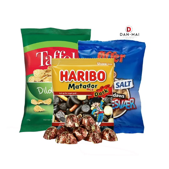 Danske Slik & Snacks favoritter fra dan-mai.com